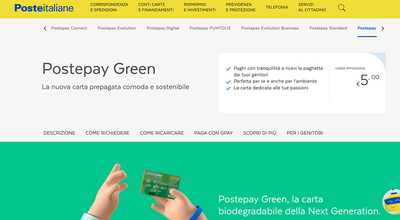ᐈ Carta prepagata Postepay Green BancoPosta | 💳 Analisi e condizioni ...
